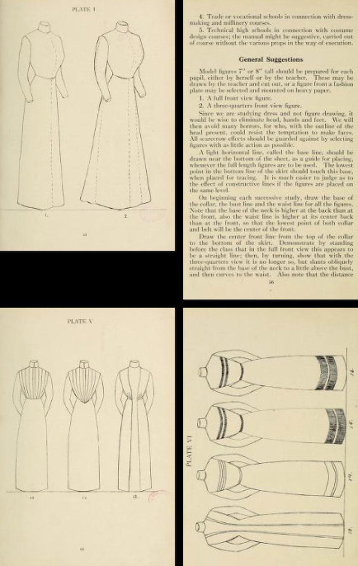 DRESSMAKING DESIGN PRINCIPLES A Vintage Instruction Course in - Etsy