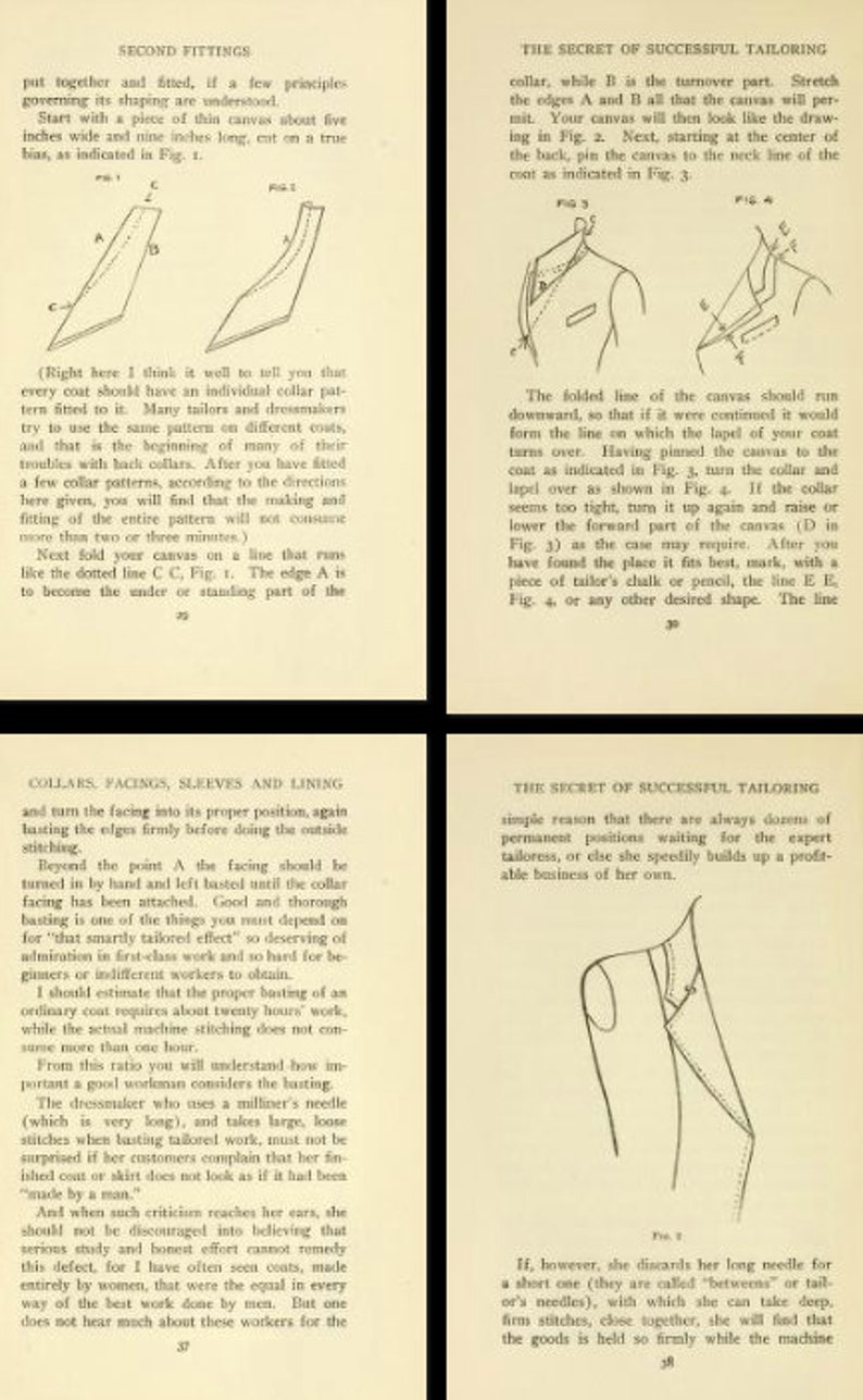 Victorian Tailoring & Dressmaking: 1910 Vintage Fashion Guide (digital ...