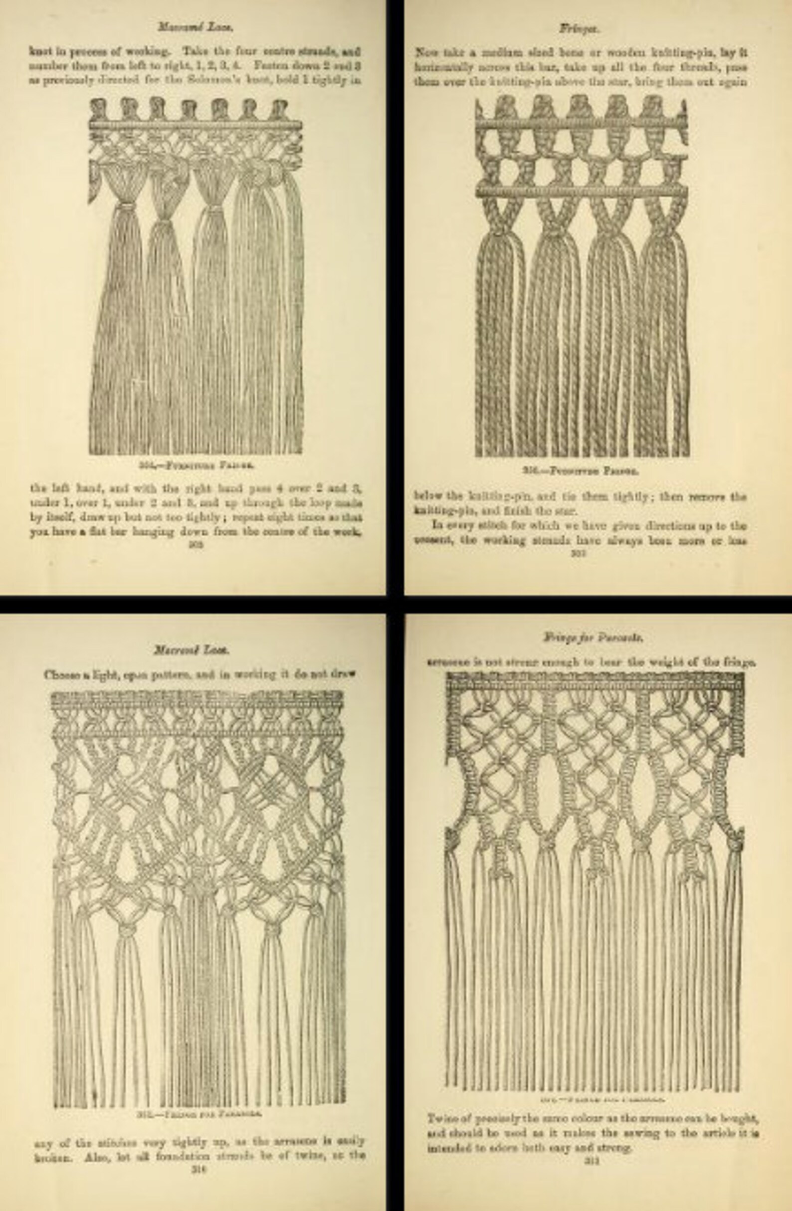 Rare Illustrated Macrame Pattern Book Weaving Designs Macrame - Etsy