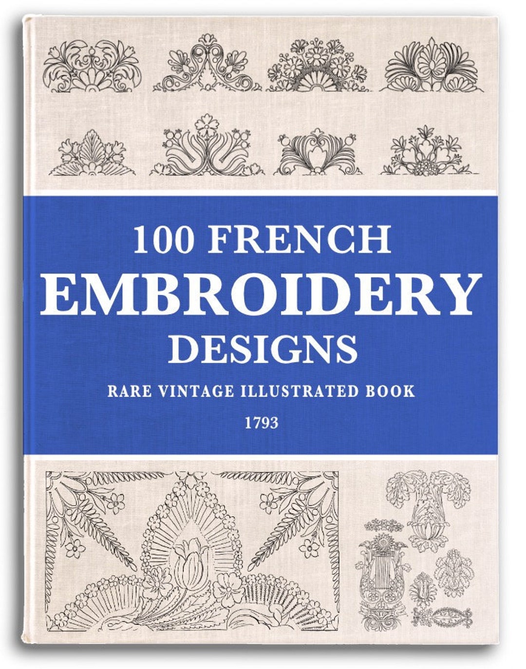 1793 French Embroidery Designs: Vintage Pattern Book (digital Download ...