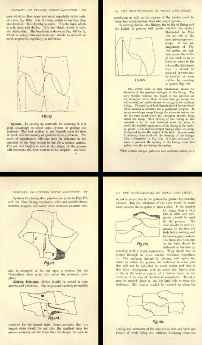 Vintage Shoemaking Tutorial: 1902 Boots & Shoes Patterns (PDF Download ...