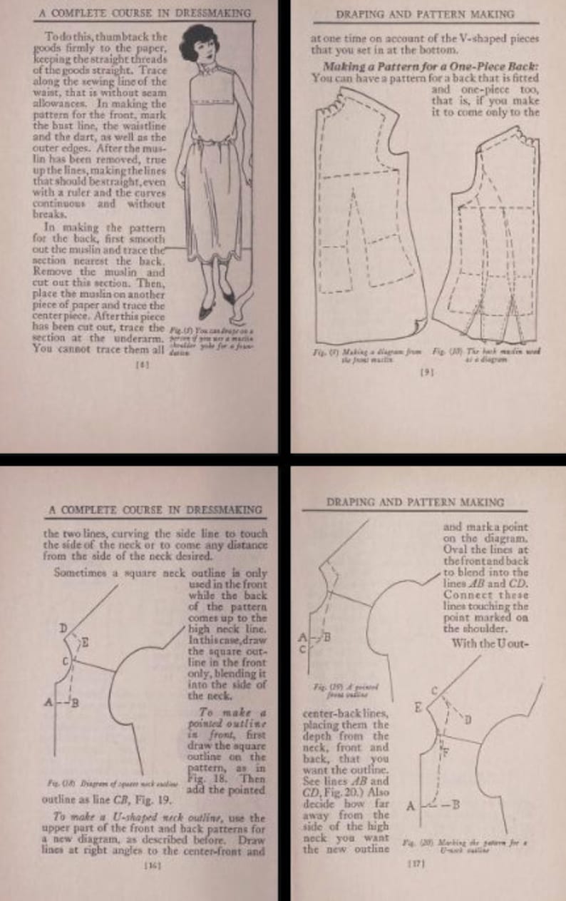 Art Deco Dress Patterns: 1922 Dressmaking Course (PDF Download) - Etsy