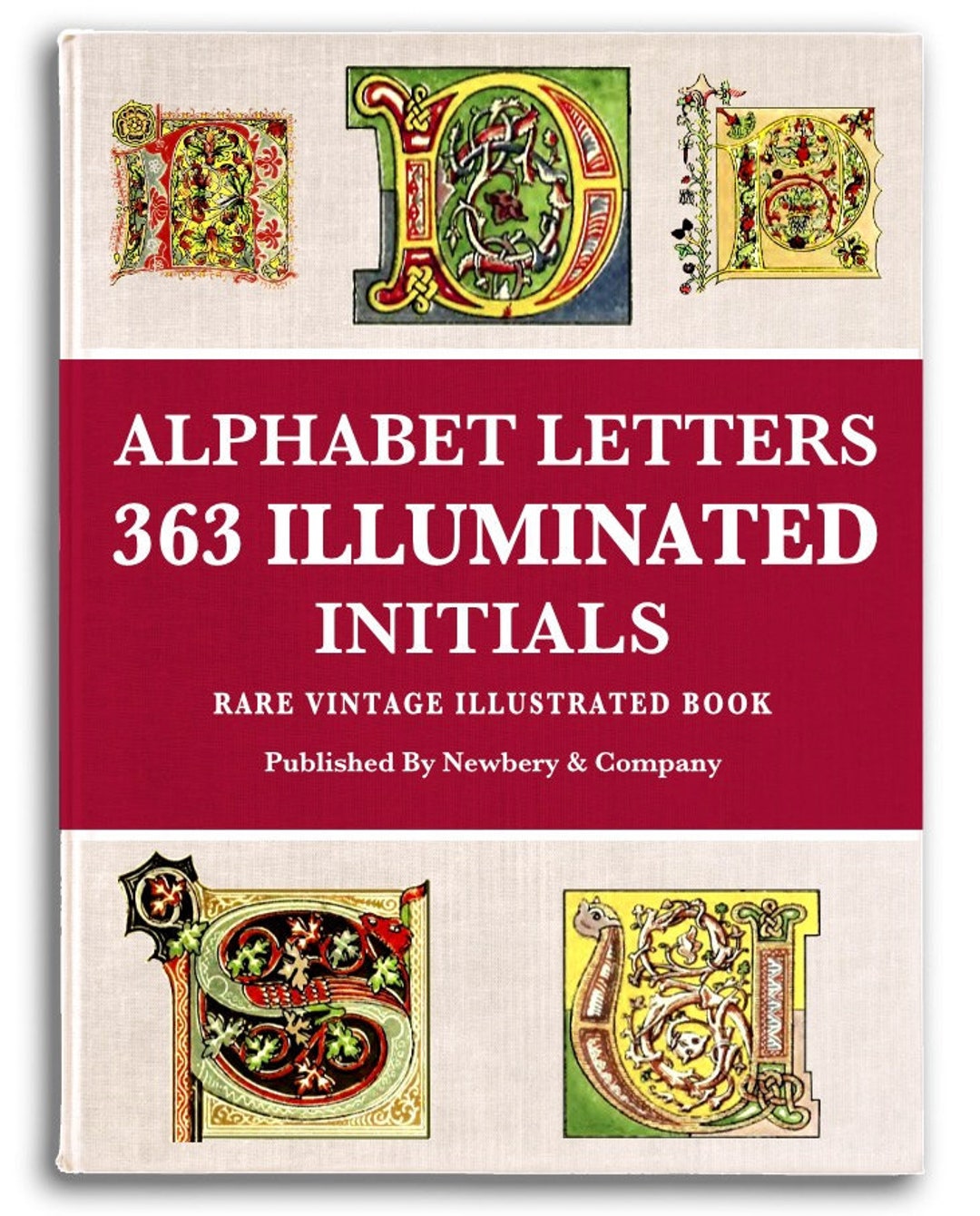 Illuminated Initials: 363 Vintage Ornamental Letters (PDF Download) - Etsy