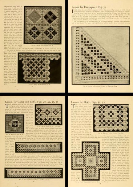 Hardanger Embroidery: Stitches & Lessons, 1909 Designs (PDF Pattern) - Etsy