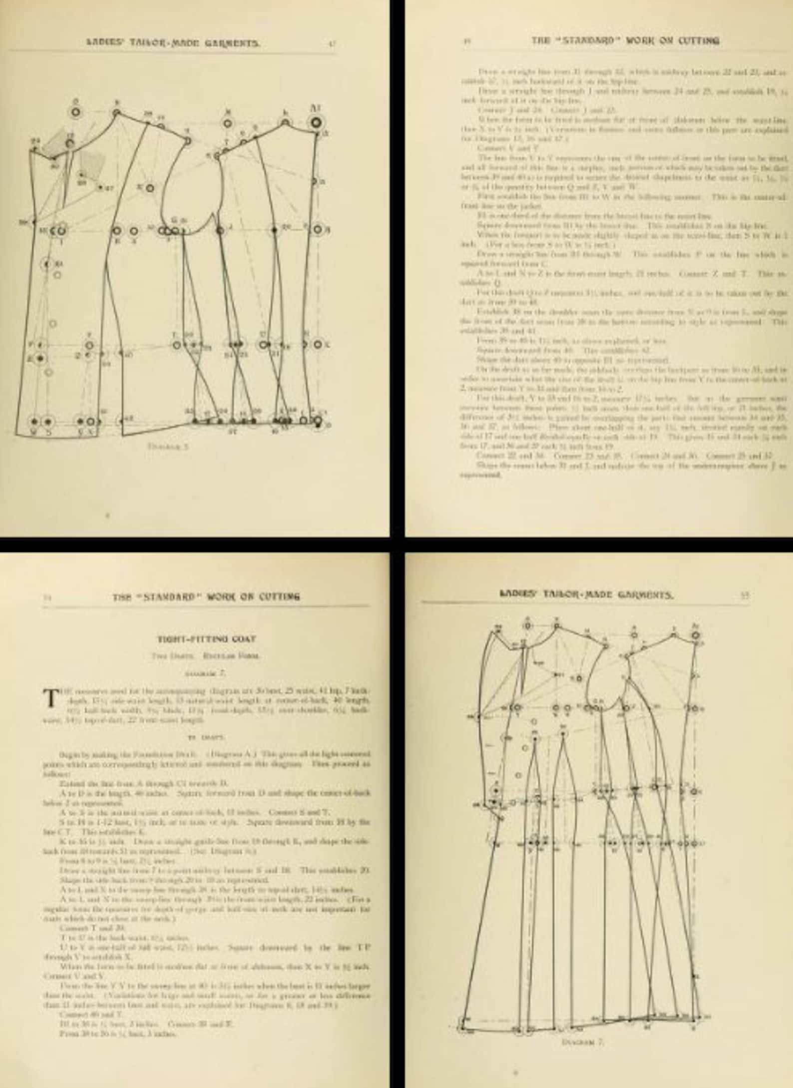 VICTORIAN DRESS PATTERN Cutting Illustrated Sewing Book for - Etsy