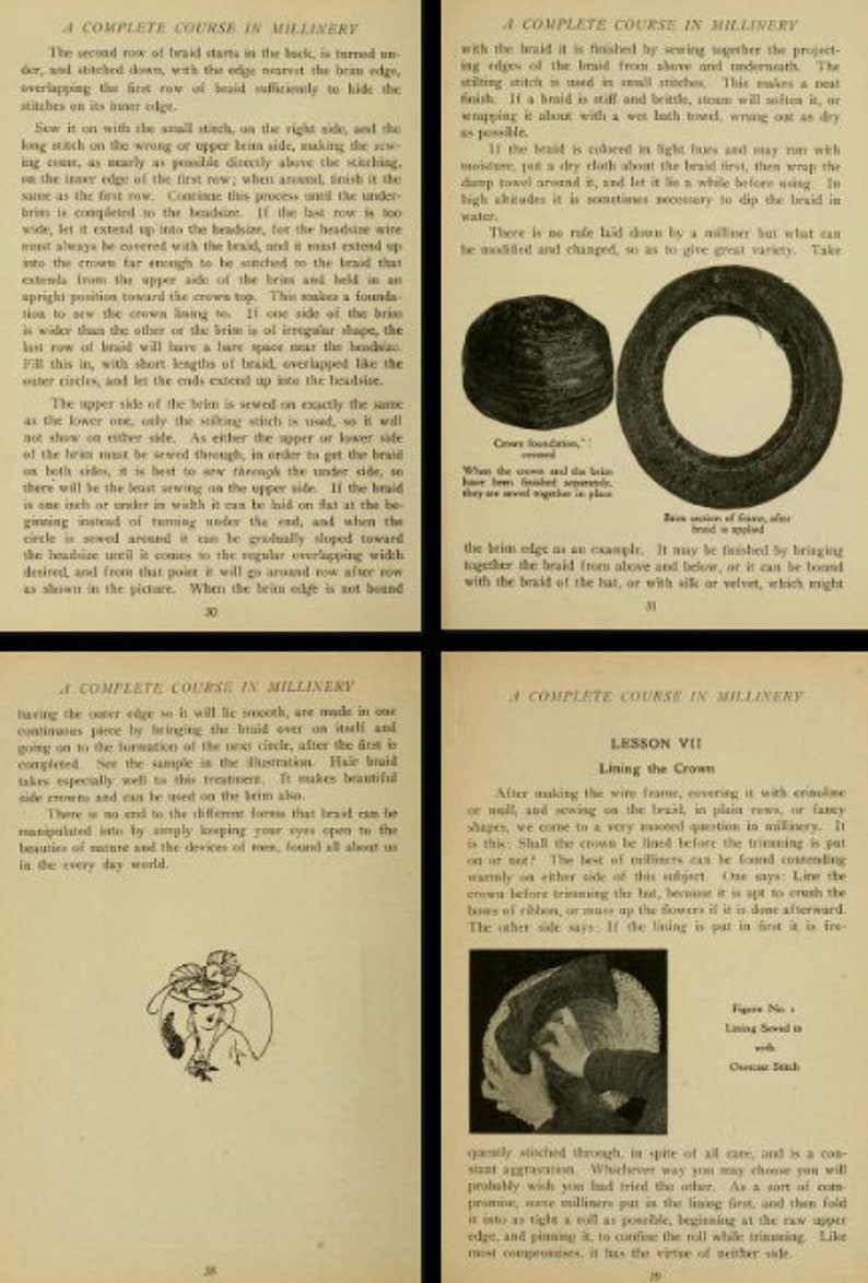 Art Deco Millinery Course: 1919 Fashion Hat Making (digital Download ...