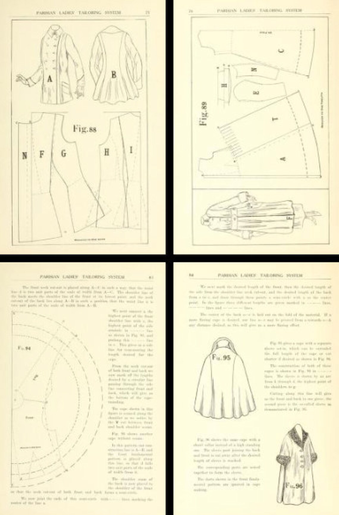 1920s Tailoring System: Vintage Dress Patterns, Art Deco Fashion (PDF ...