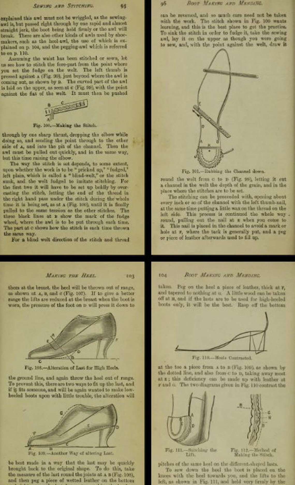 SHOE MAKING Shoe and Boot Repair Rare Illustrated Vintage PDF | Etsy