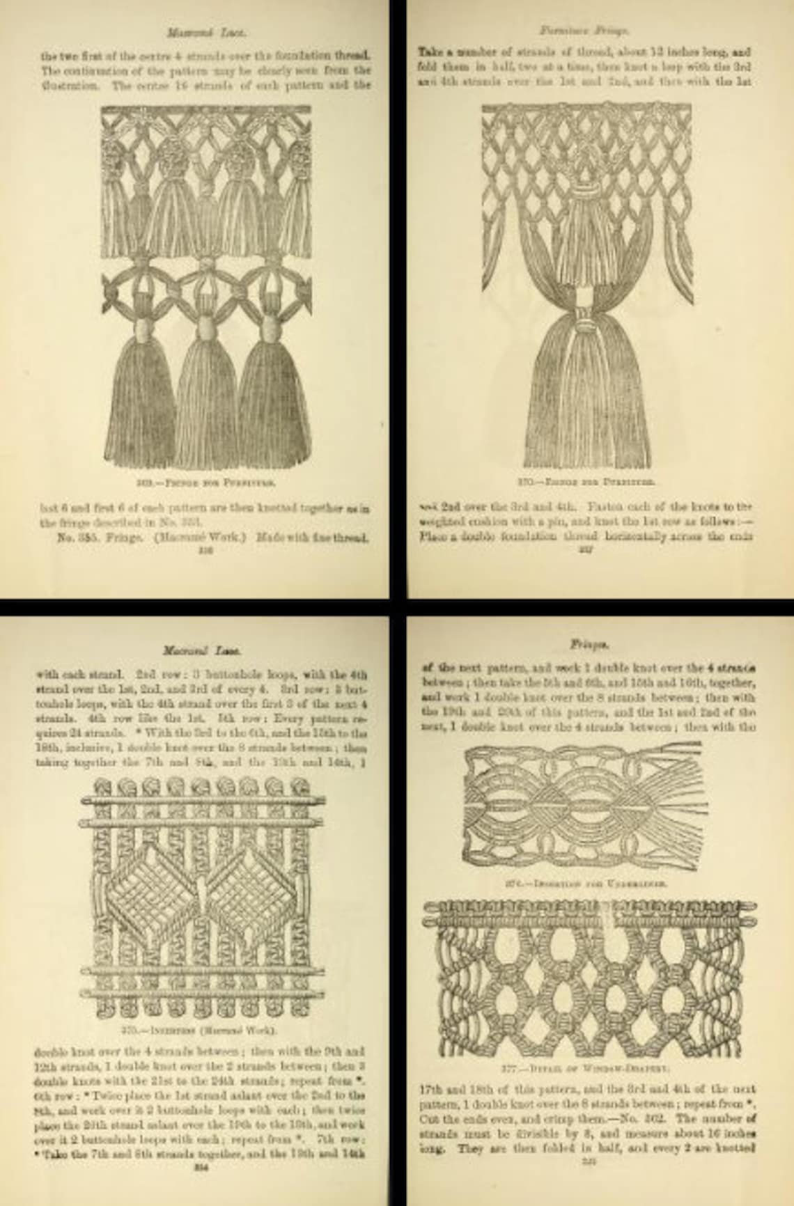 Rare Illustrated Macrame Pattern Book Weaving Designs Macrame - Etsy
