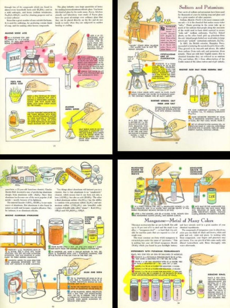 The Golden Book of Chemistry Experiments 200 Simple Experiments Color ...