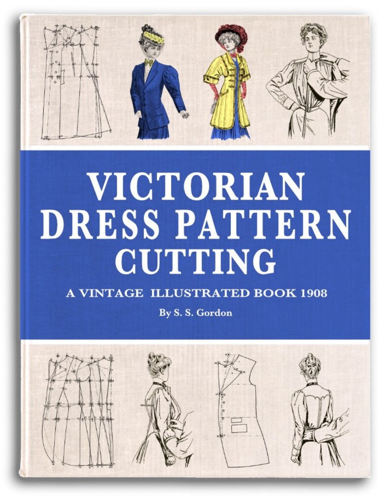 VICTORIAN DRESS PATTERN Cutting Illustrated Sewing Book for - Etsy