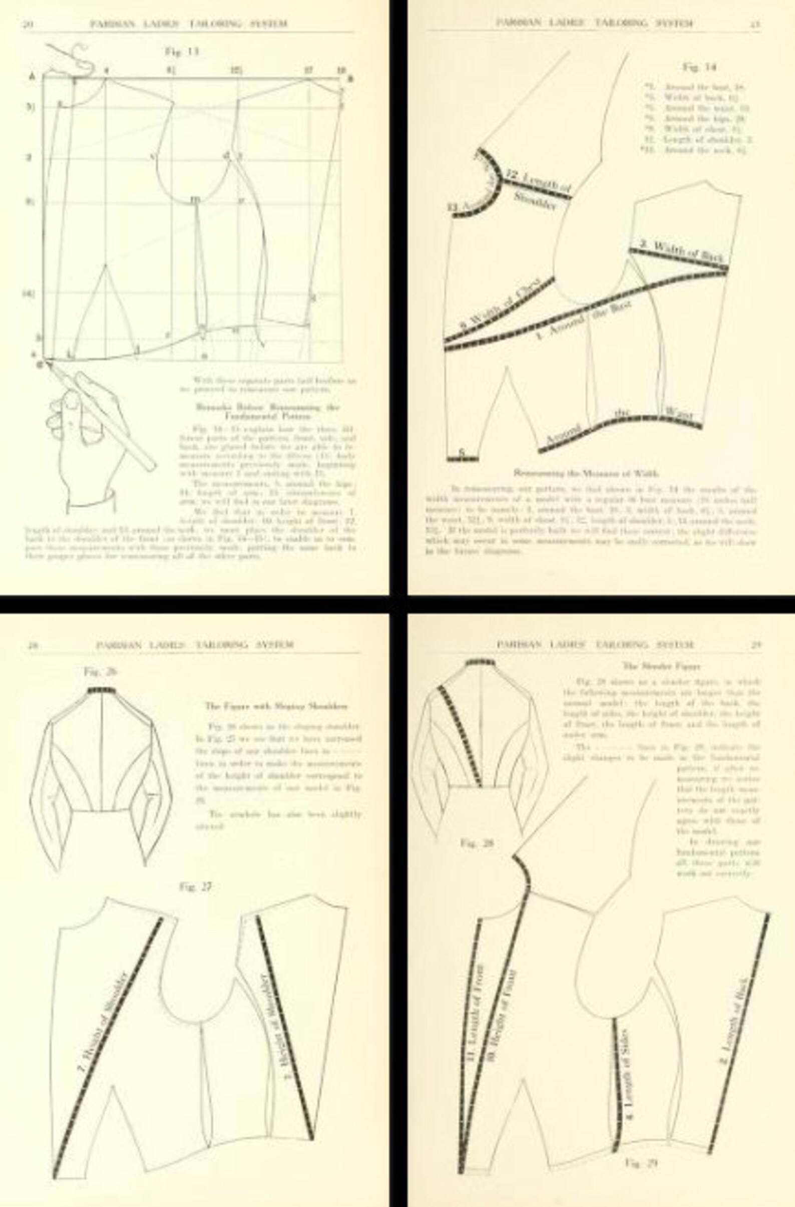 1920s Tailoring System: Vintage Dress Patterns, Art Deco Fashion (PDF ...