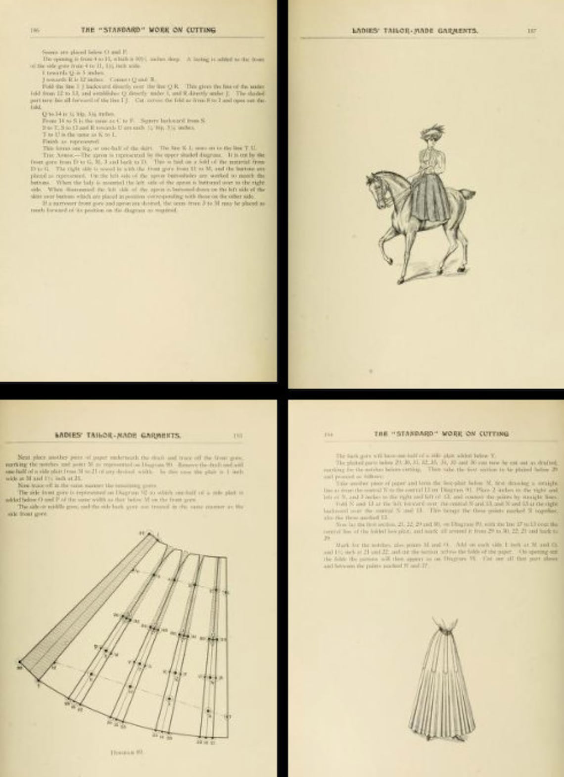 VICTORIAN DRESS PATTERN Cutting Illustrated Sewing Book for - Etsy