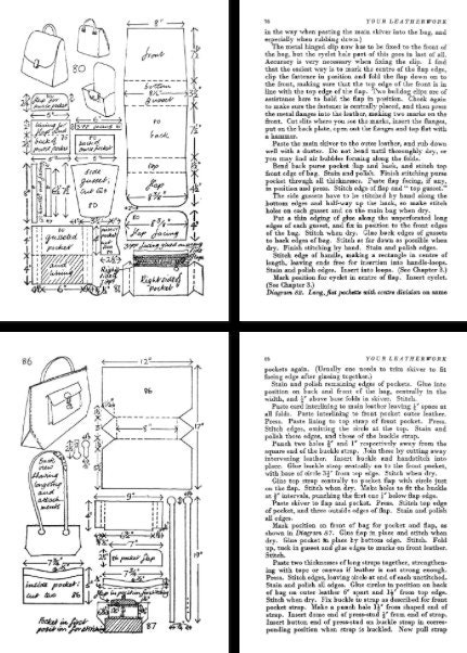 LEATHERWORK Easy Leather Projects Designs Patterns | Etsy