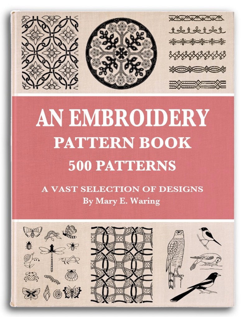 EMBROIDERY PATTERNS Book With 500 Botanical Plants Leaves - Etsy