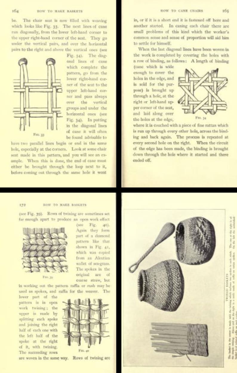 Vintage Basket Weaving Tutorial: Illustrated Beginner's Guide (digital ...