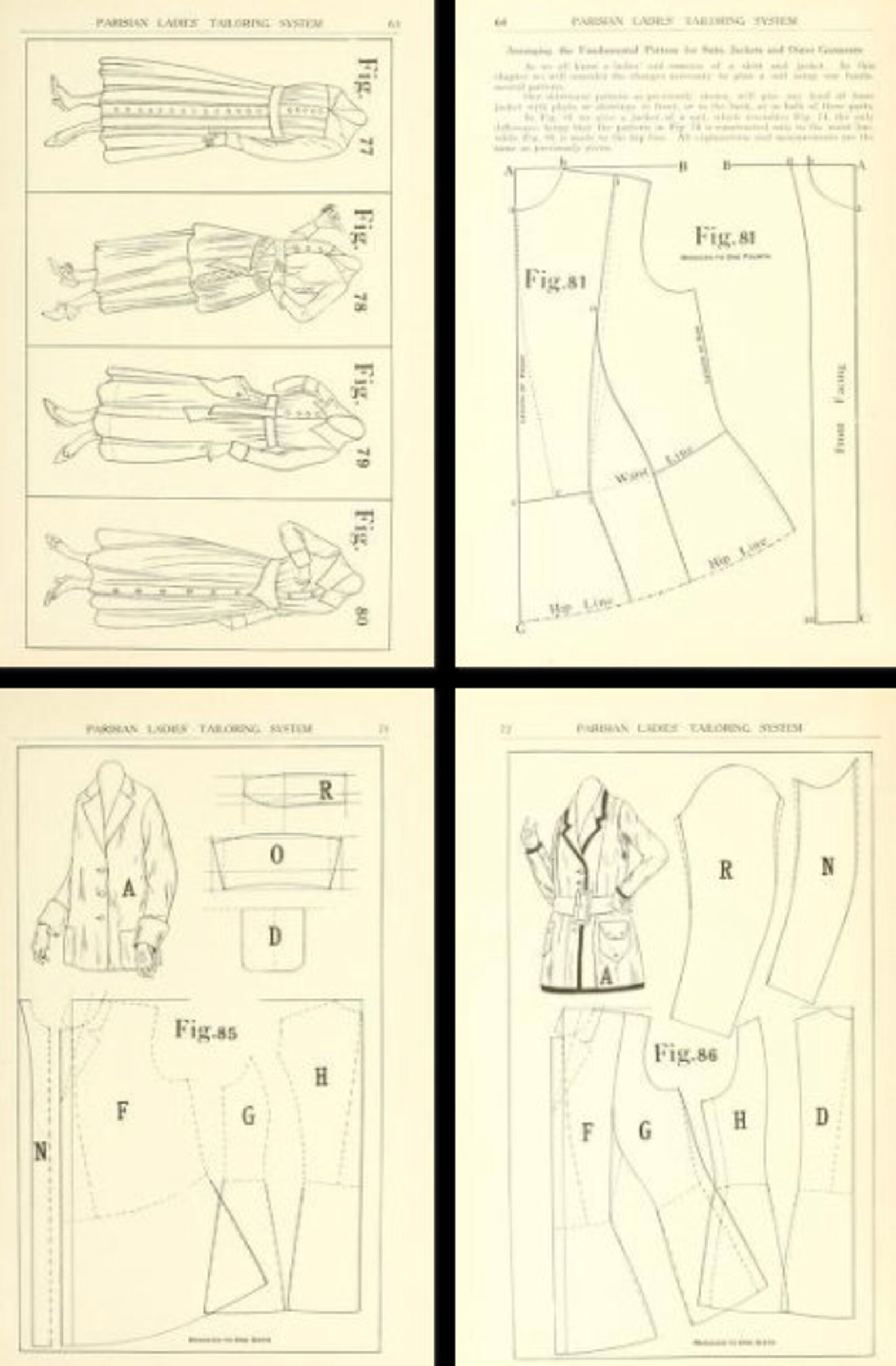 1920s Tailoring System: Vintage Dress Patterns, Art Deco Fashion (PDF ...