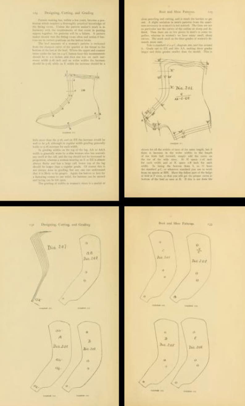 Vintage Boot & Shoe Patterns: 1899 Shoemaking Guide (PDF Download) - Etsy