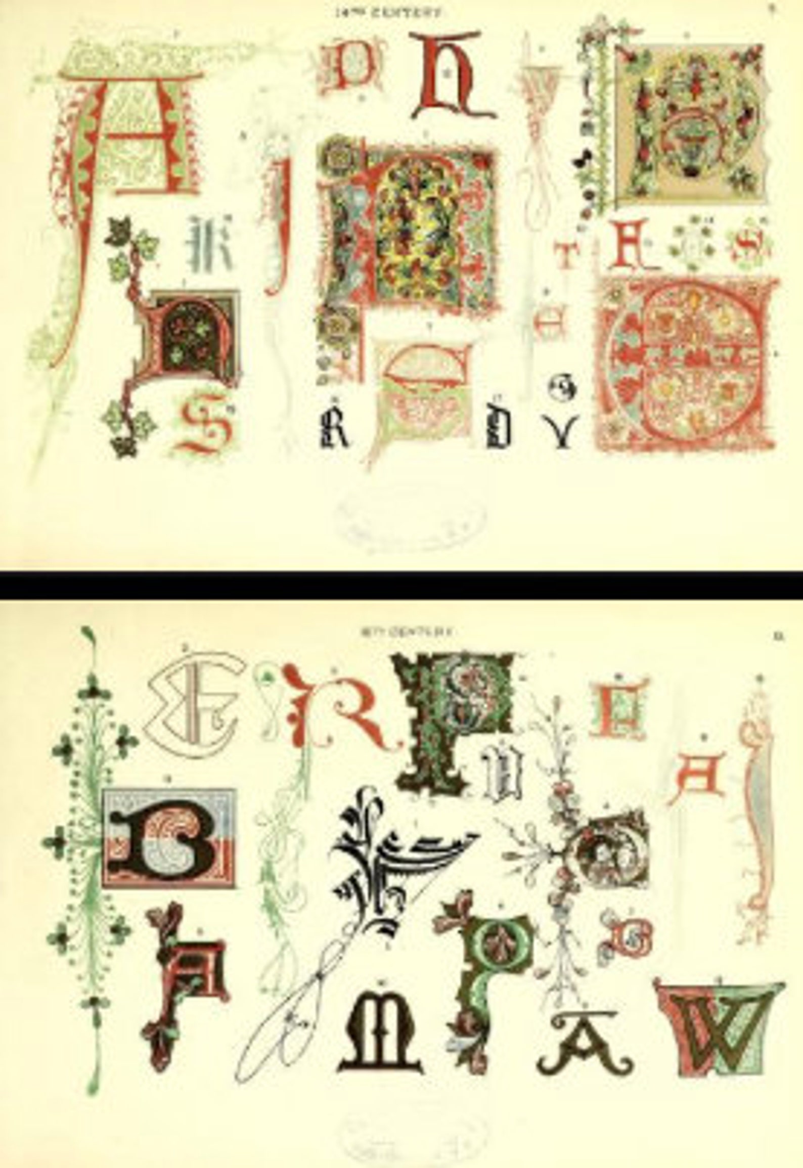 Illuminated Initials: 363 Vintage Ornamental Letters (PDF Download) - Etsy