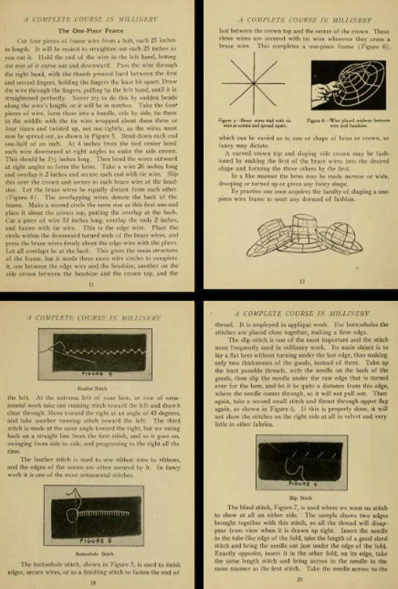 Art Deco Millinery Course: 1919 Fashion Hat Making (digital Download ...