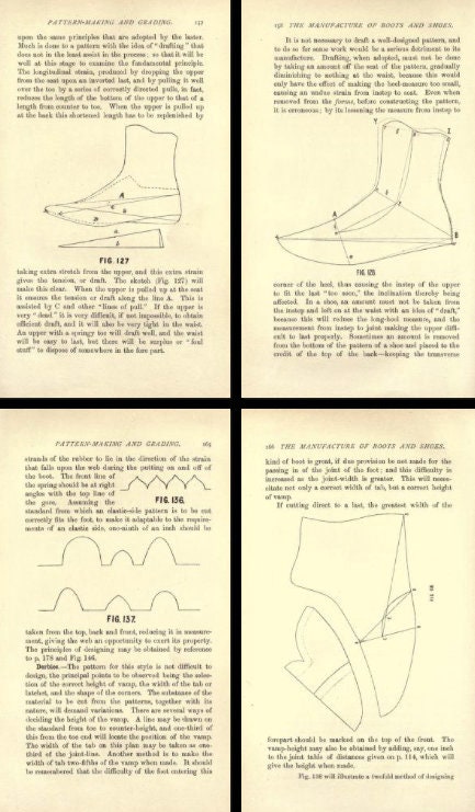 Vintage Shoemaking Tutorial: 1902 Boots & Shoes Patterns (PDF Download ...