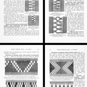 Drawn Thread Embroidery: Vintage Stitch Patterns & Tutorial (PDF ...
