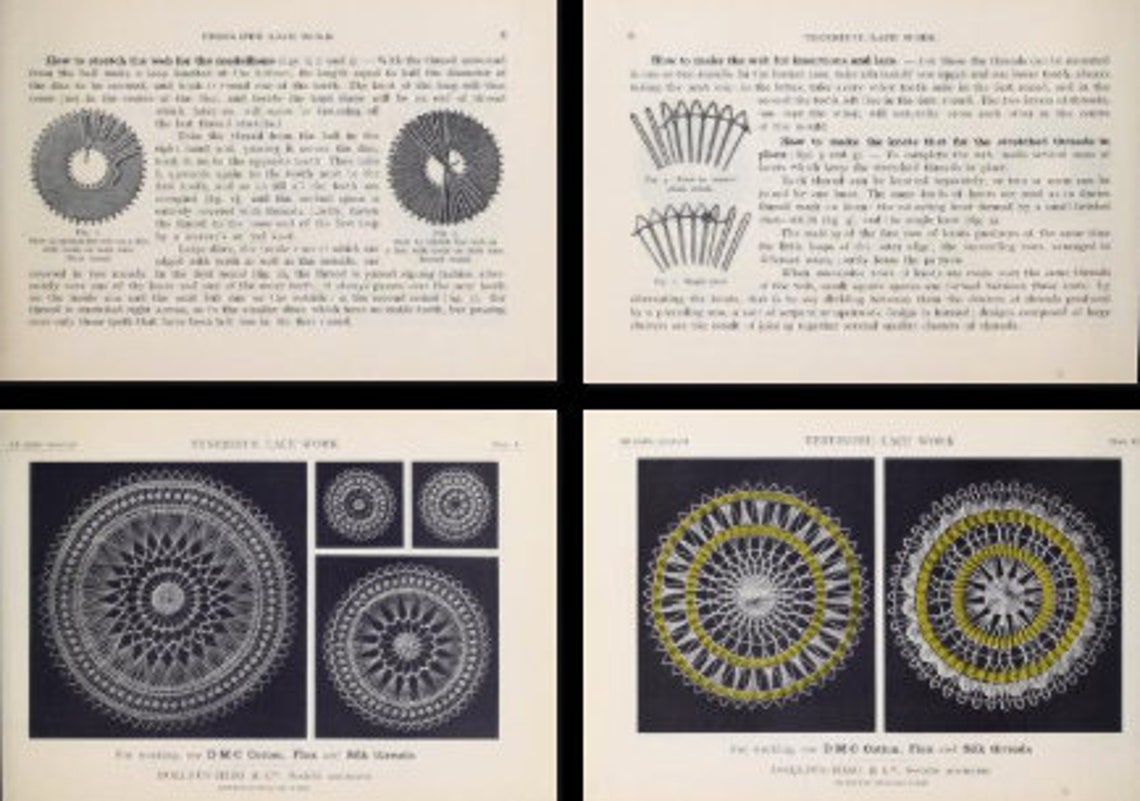 Teneriffe Lacework: Vintage Stitches & Designs - 1920s Guide (PDF ...