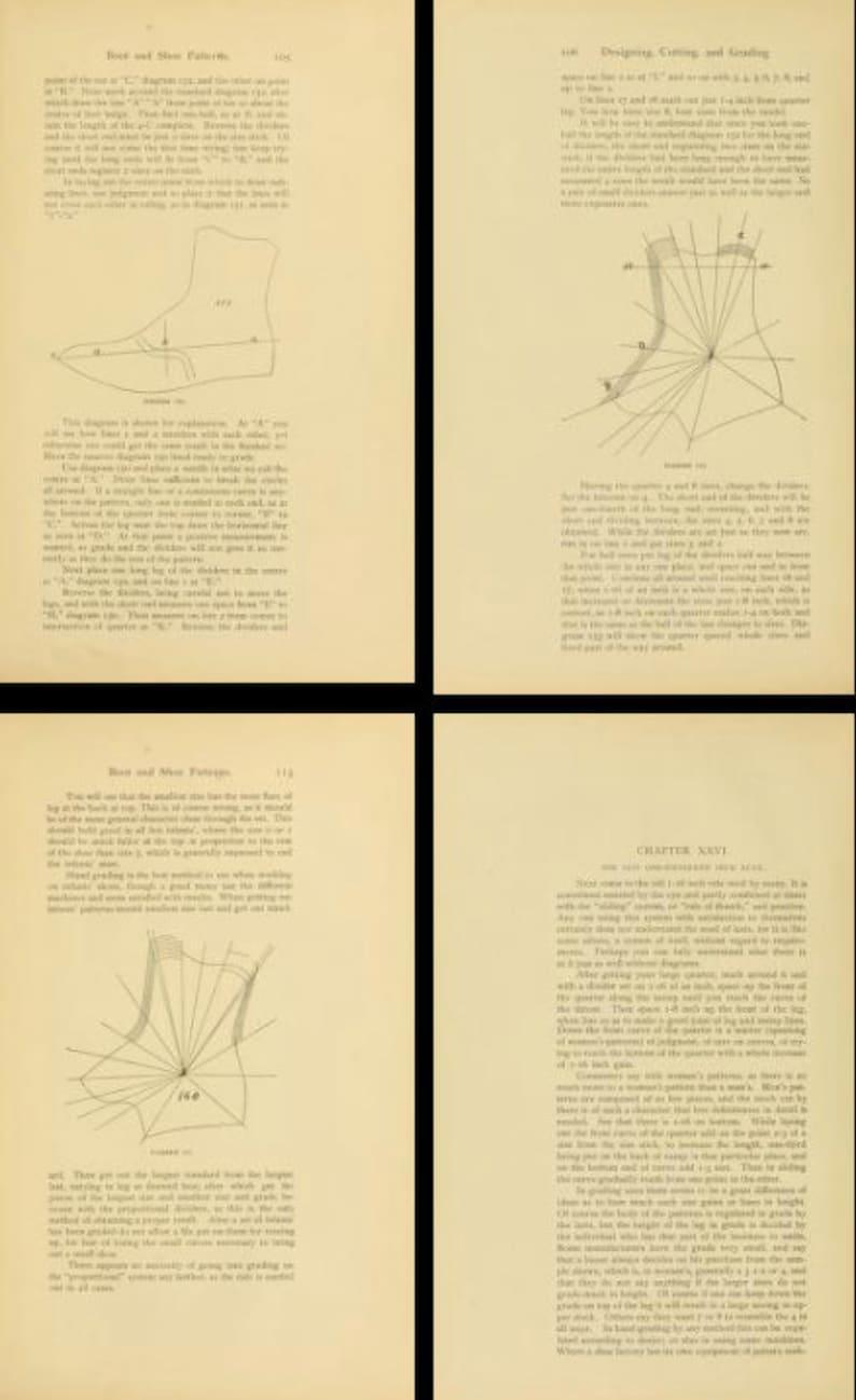 Vintage Boot & Shoe Patterns: 1899 Shoemaking Guide (PDF Download) - Etsy