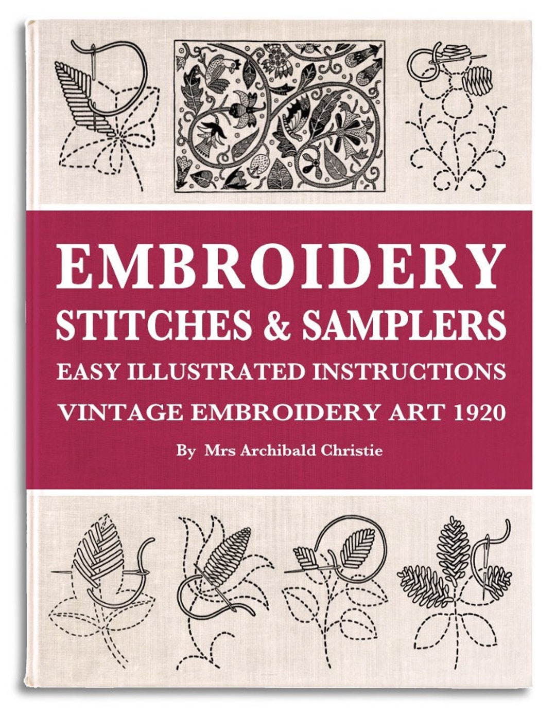 EMBROIDERY STITCHES and SAMPLERS Vintage Embroidery Art Designs ...