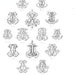 864 French MONOGRAM INITIALS Louis XIV Vintage Monograms for Embroidery ...