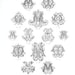 864 French MONOGRAM INITIALS Louis XIV Vintage Monograms for Embroidery ...