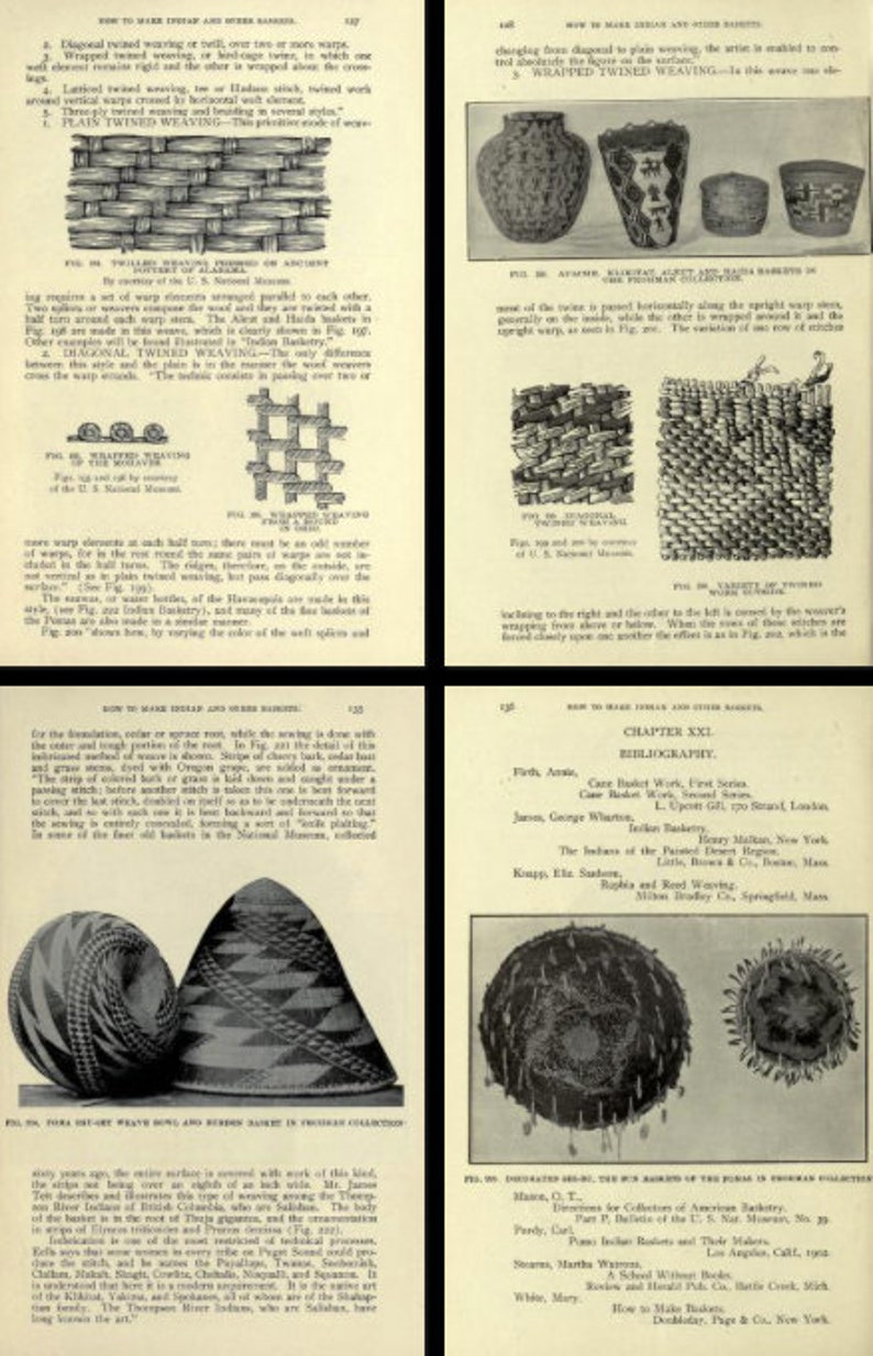 Native American Basket Weaving Guide: Illustrated Instructions (PDF ...