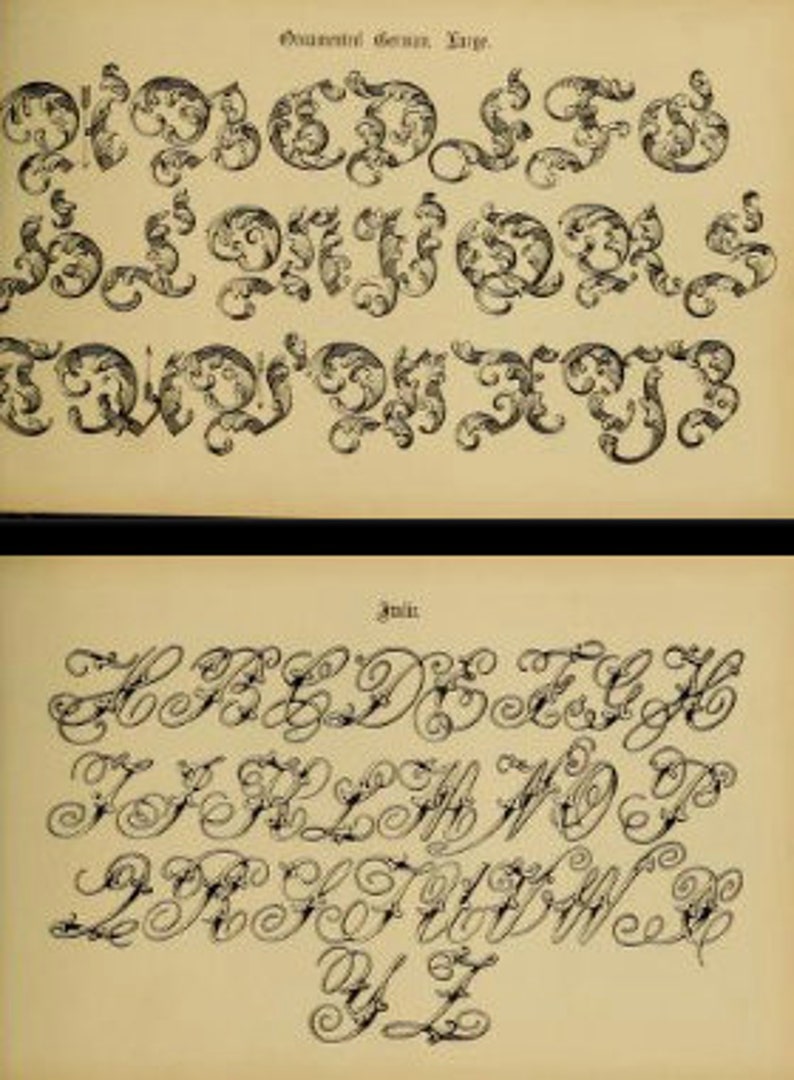 100 ORNAMENTAL ALPHABETS 8TH to 20TH Centuries for Hand - Etsy