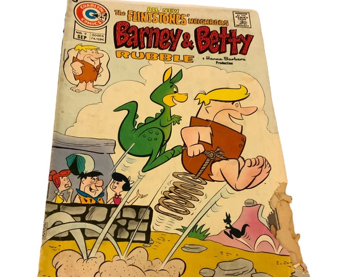 Vintage The Flintstones Neighbors Barney And Betty Rubble 1974 Charlton