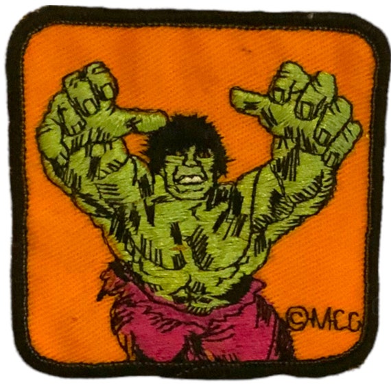 Vintage 1970s the Incredible Hulk Badge Patch Marvel Comics - Etsy