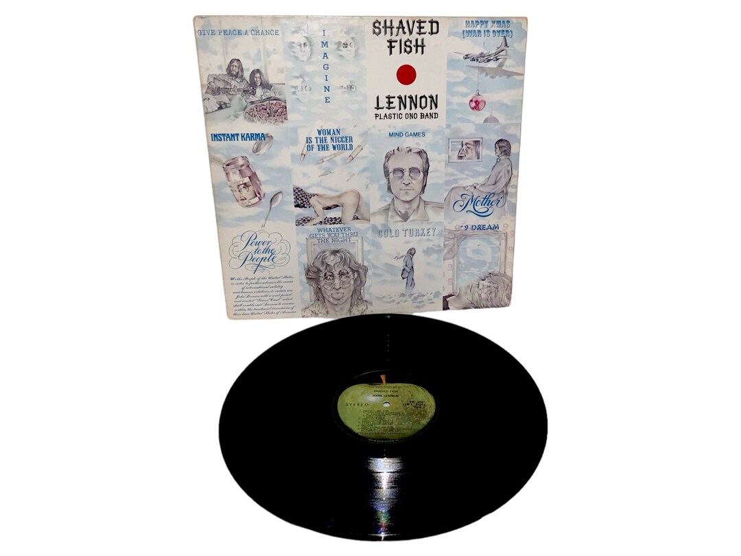 Vintage 1980s John Lennon Shaved Fish the Beatles Vinyl Record Album ...