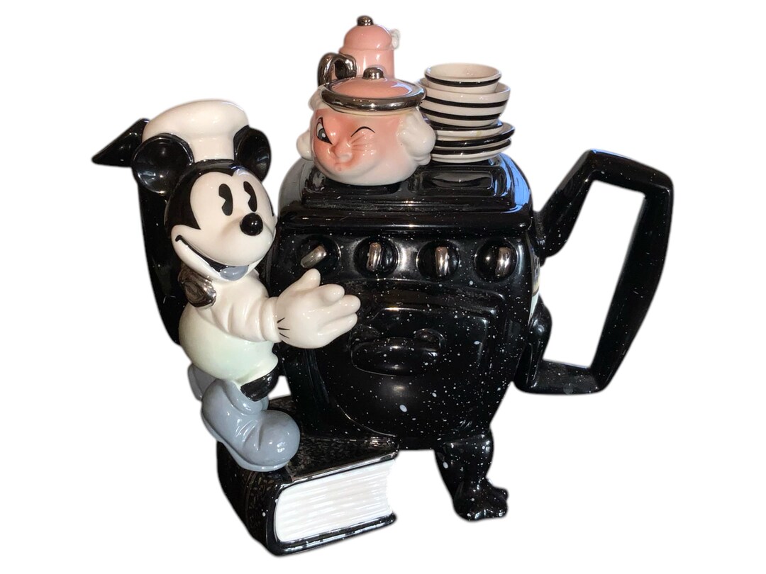 Vintage Disney Showcase Mickey Mouse Stove Teapot Steve Cardew 2003/ ...