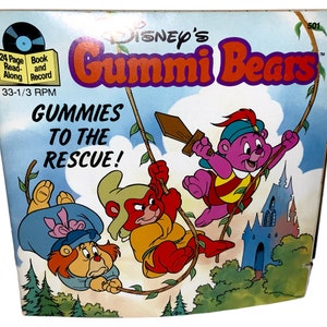 Vintage Disney’s Gummi Bears Gummies to the Rescue Book and Record ...