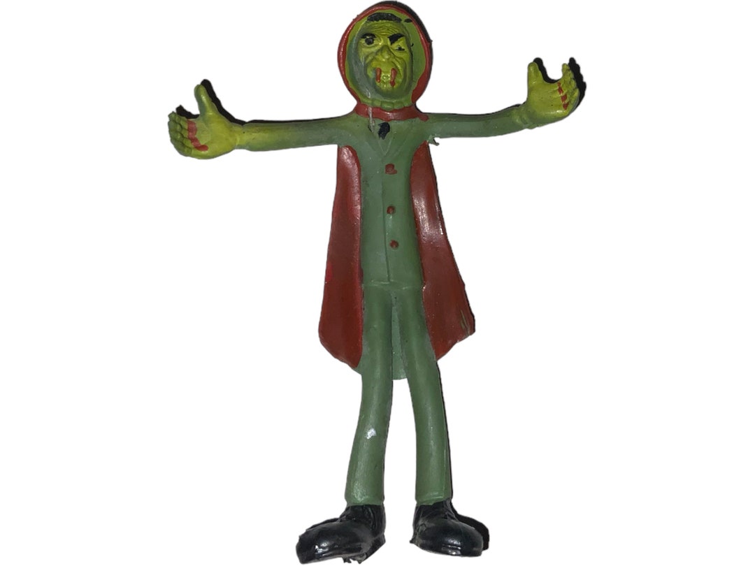 Vintage Scary Dracula Vampire Blood Sucking Monster Action Figure ...