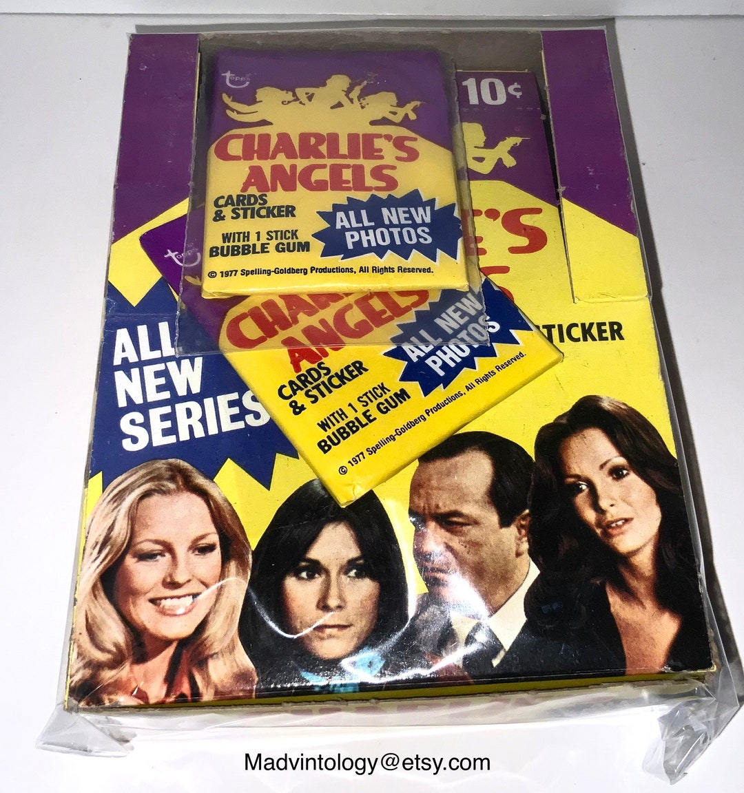 RARE Charlies Angels Store Display Box and 2 Unopened Packs of Trading Cards Series 3 - Etsy