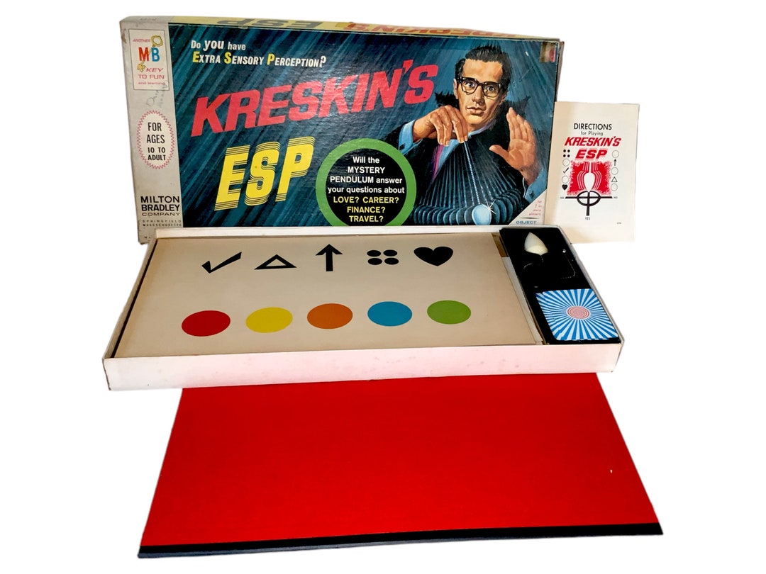 1967 Kreskin's ESP Game Extra Sensory Perception Psychic Paranormal ...