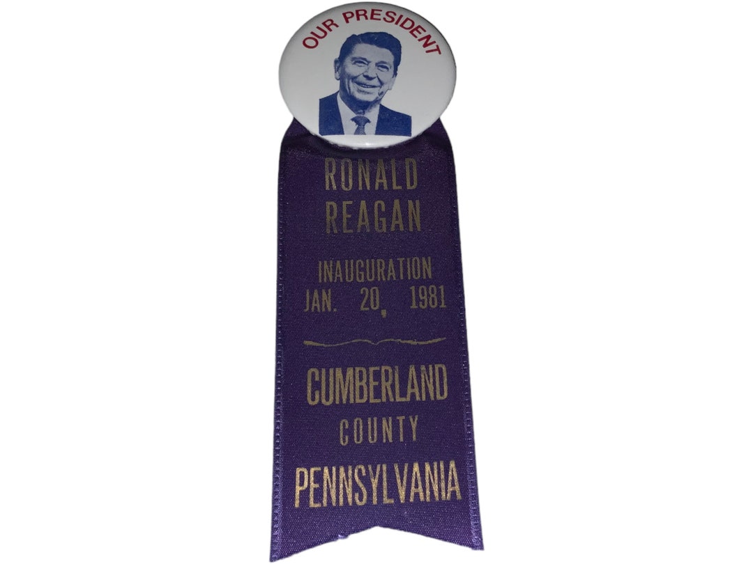 Vintage Ronald Reagan Inauguration Ribbon 1981 Presidential Campaign ...