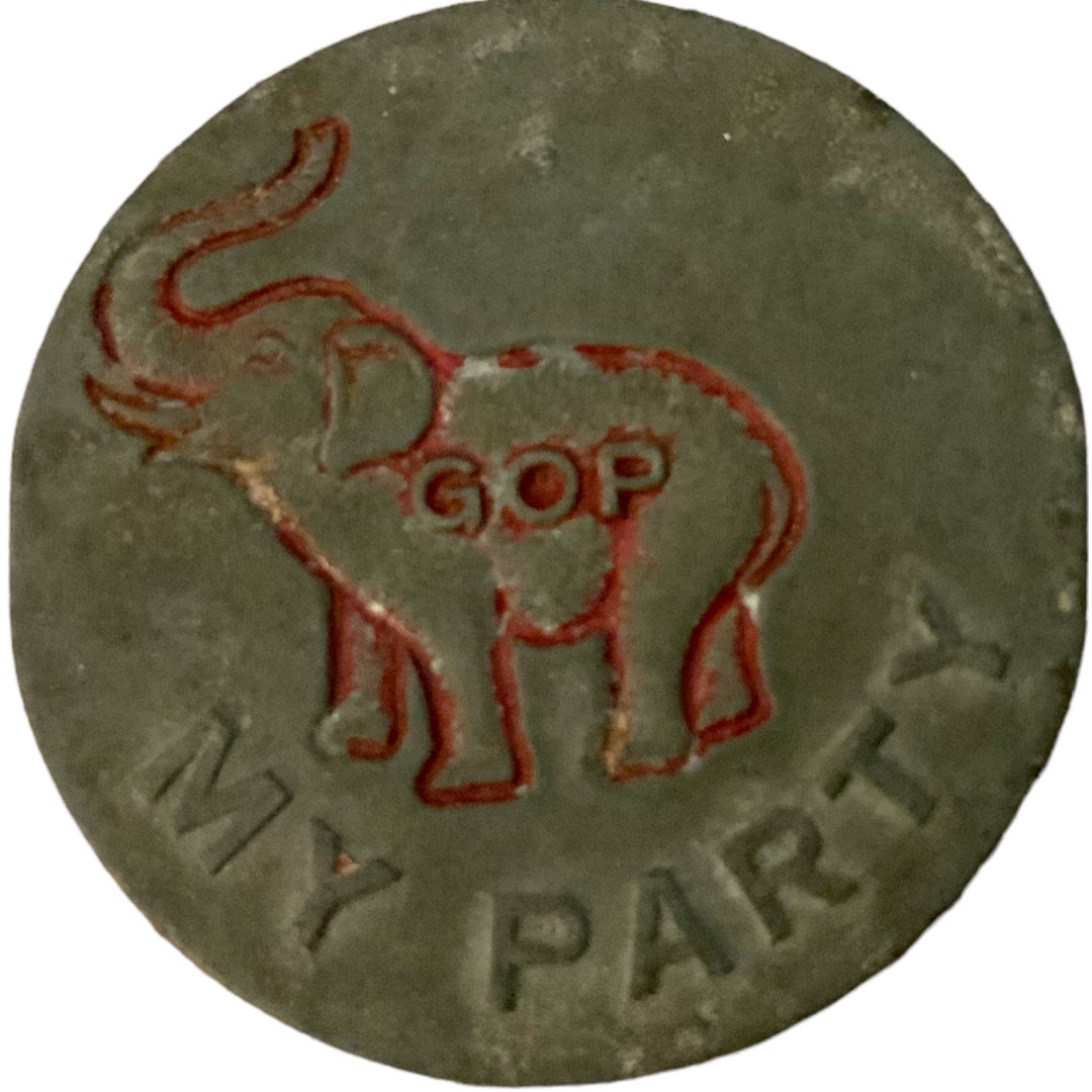 Vintage GOP DEM Republican My Party Political Presidential Campaign ...