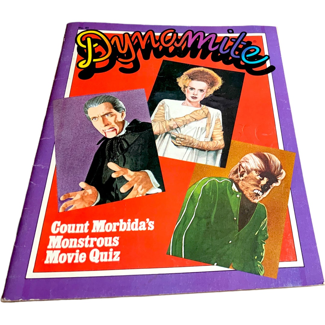 Vintage Dynamite Magazine 1981 No.83 With Posterbride of Frankenstein ...