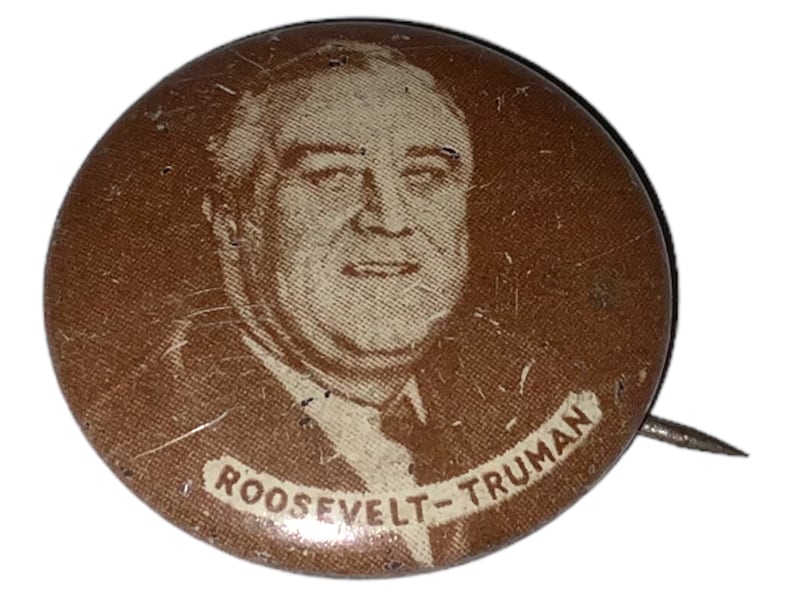 Vintage Franklin D. Roosevelt FDR Harry Truman Political Button ...