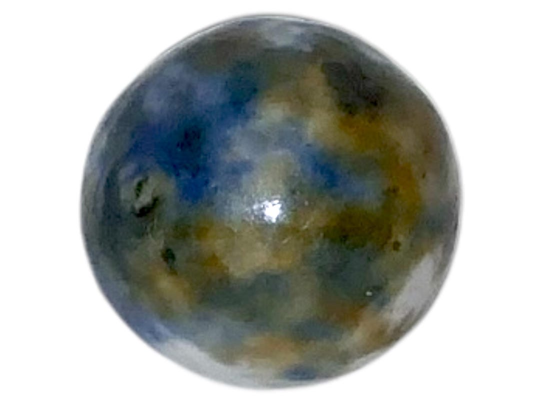 Vintage Fancy Bennington Cobalt Blue Brown Green Marble Hard Fired Clay Earthenware Shooter ...