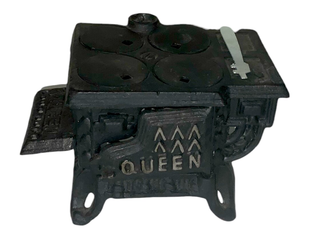 Vintage Cast Iron Queen Salesman Sample Miniature Wood Cook Stove - Etsy