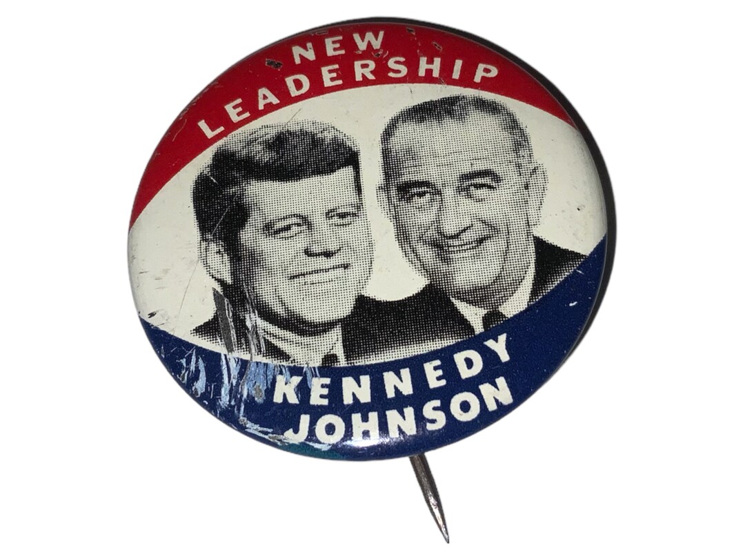 Vintage Kennedy Johnson JFK Campaign Presidential Political Vote ...