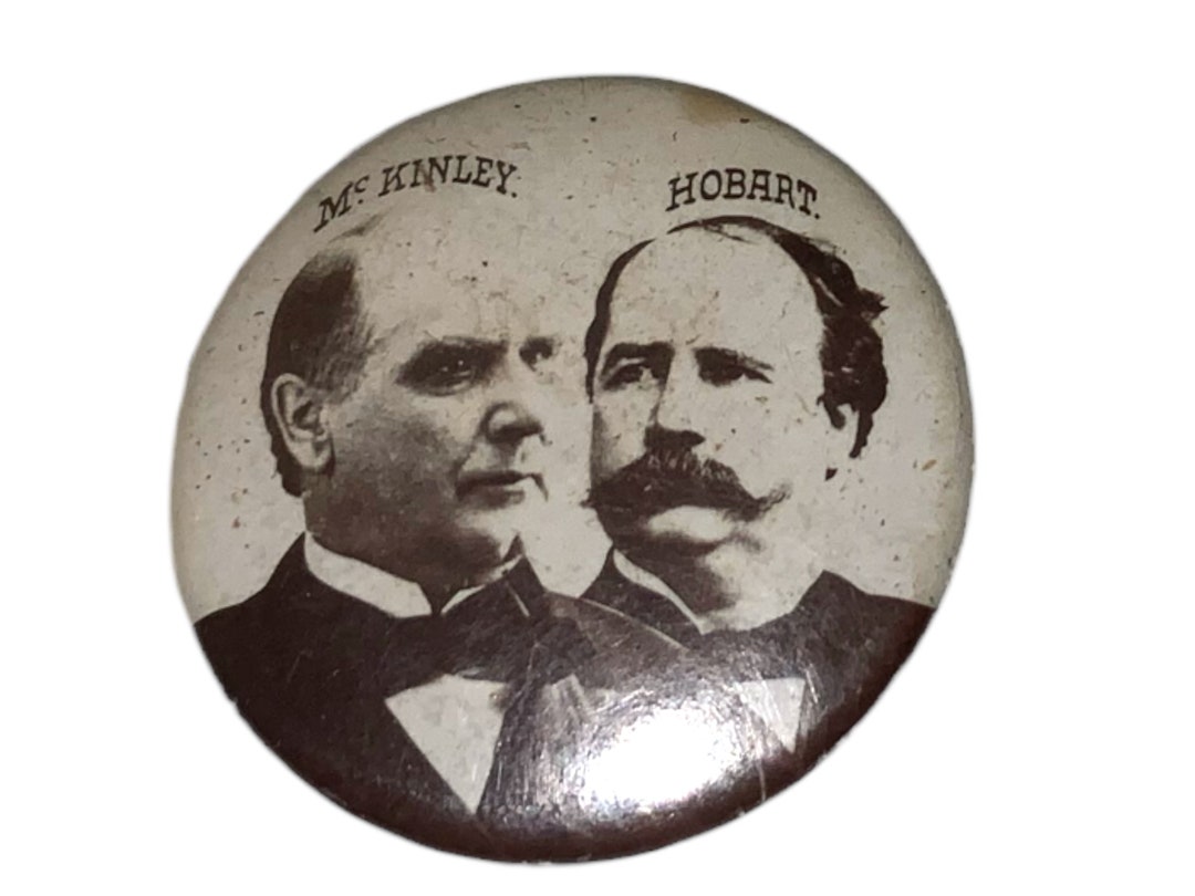 Vintage William Mckinley Garret Hobart Jugate Presidential Campaign ...