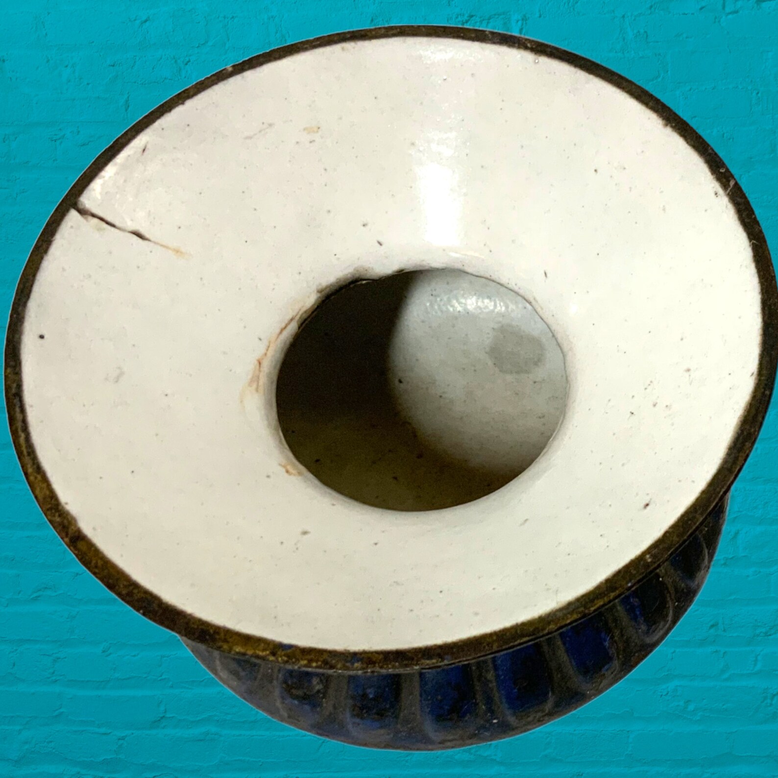 Antique Railroad Cast Iron Spittoon Cuspidor Enamel Lined RARE - Etsy